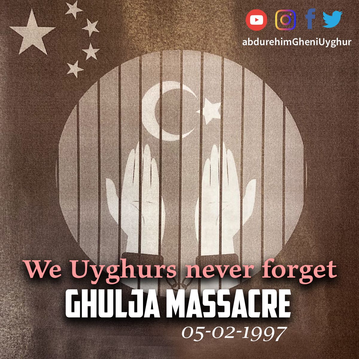 Commemorate 27th Ghulja Massacre – protest at Dam Square - Support Uyghurs